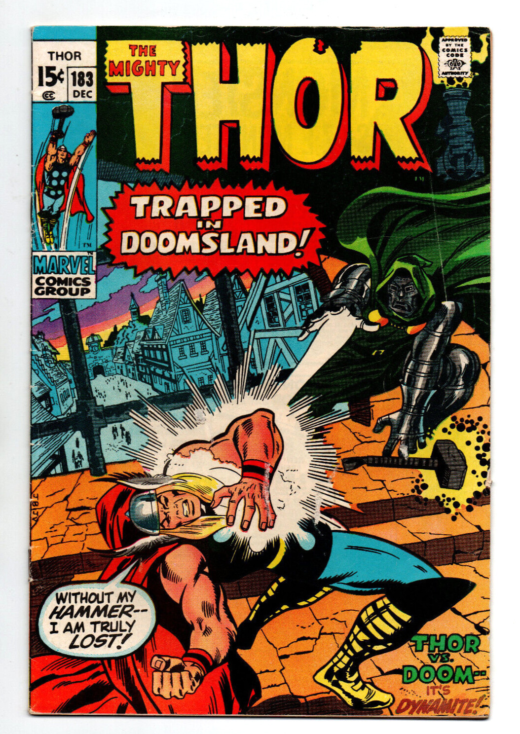 The Mighty Thor #183 - Thor vs Doctor Doom - 1970 - VG | Comic Books ...
