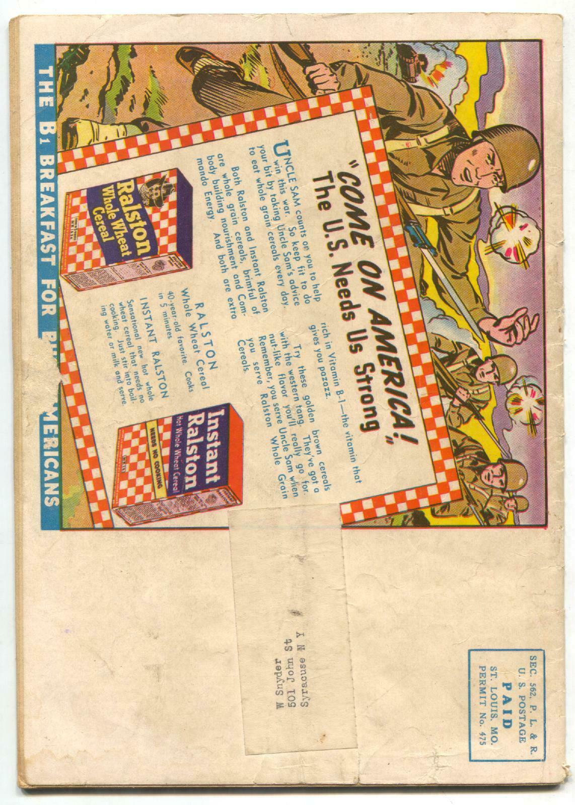 Tom Mix Commandos #11 1942- Tommy Guns Fred Meagher- Nazis VG- | Comic ...