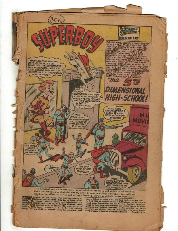 10 Adventure Comics DC # 306 311 312 313 314 315 317 318 319 221 ...