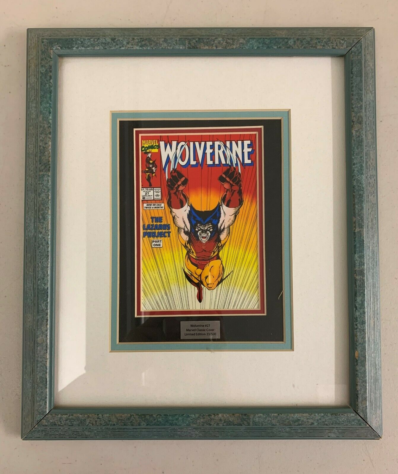 Marvel Classic Cover Series Wolverine #27 Jim Lee Print Limited Edition ...