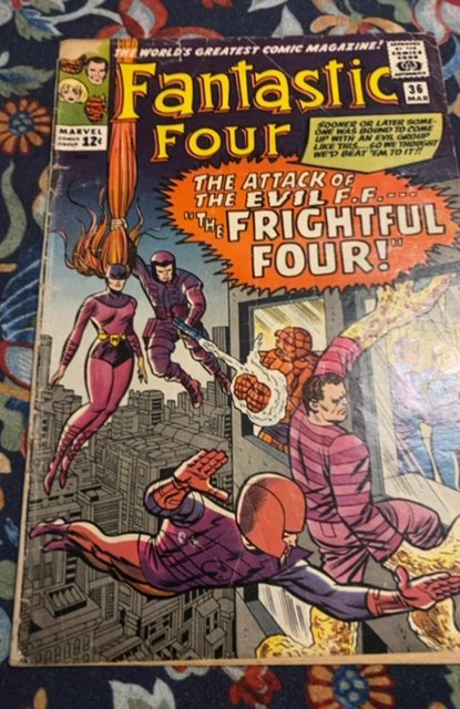 Fantastic Four #36 (1965)The evil of frightful four lower grade | Comic ...