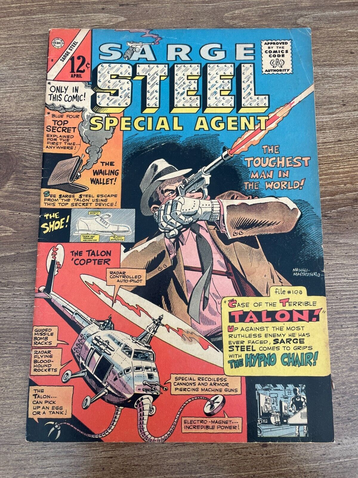 Sarge Steel # 8 FN Silver Age Charlton Comic Book Special Agent Talon ...