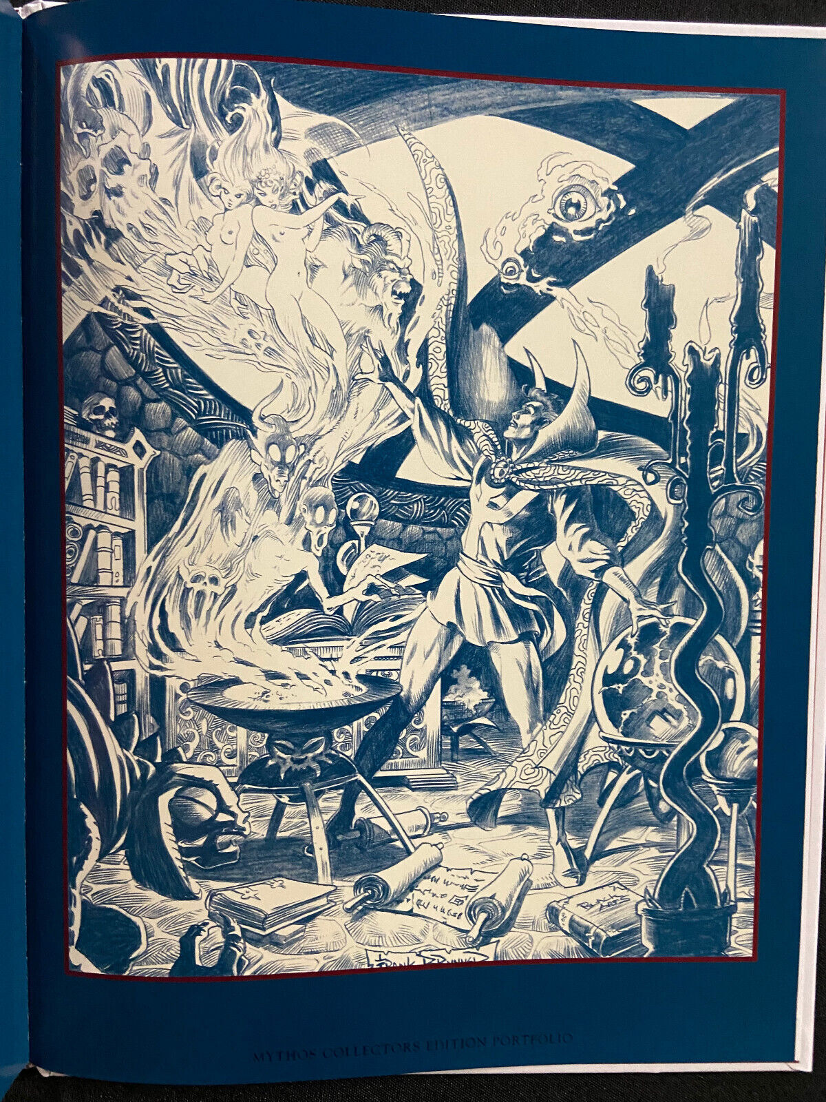 Mythos: Fantasy ART of Frank Brunner HC Book Signed + Original RED ...