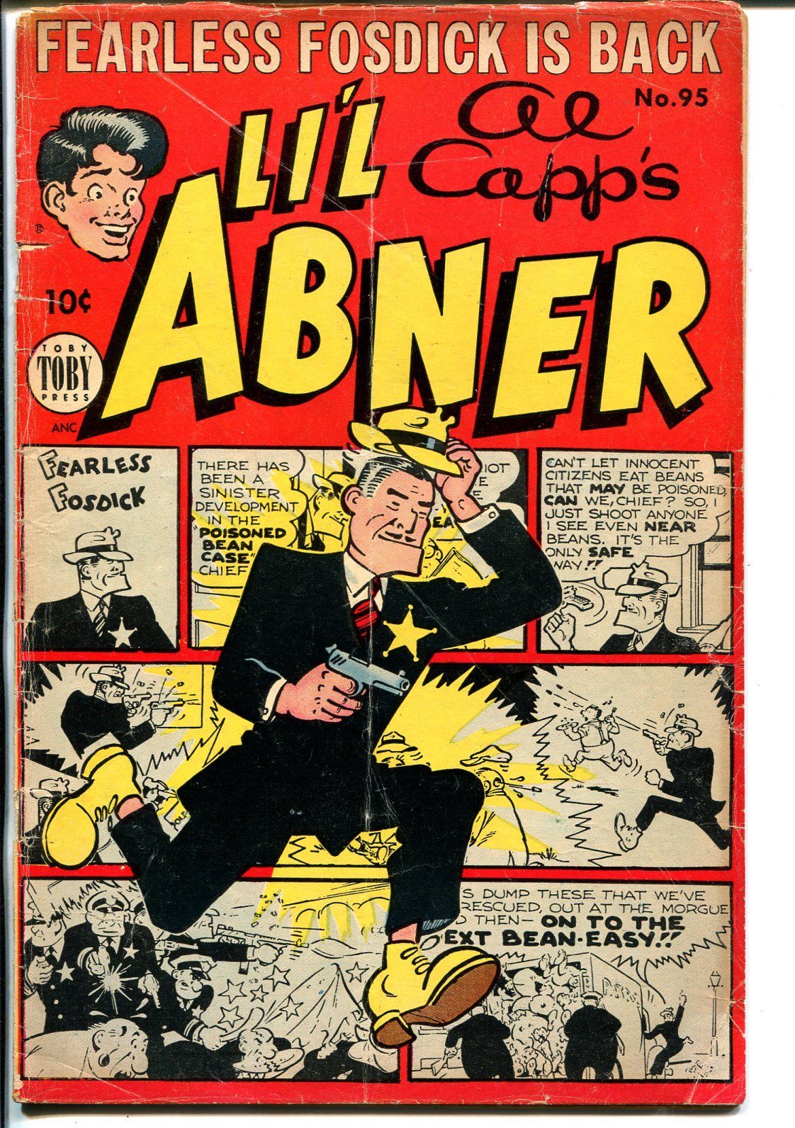 Li L Abner 95 1954 Toby Al Call Fearless Fosdick Issue Vg Comic