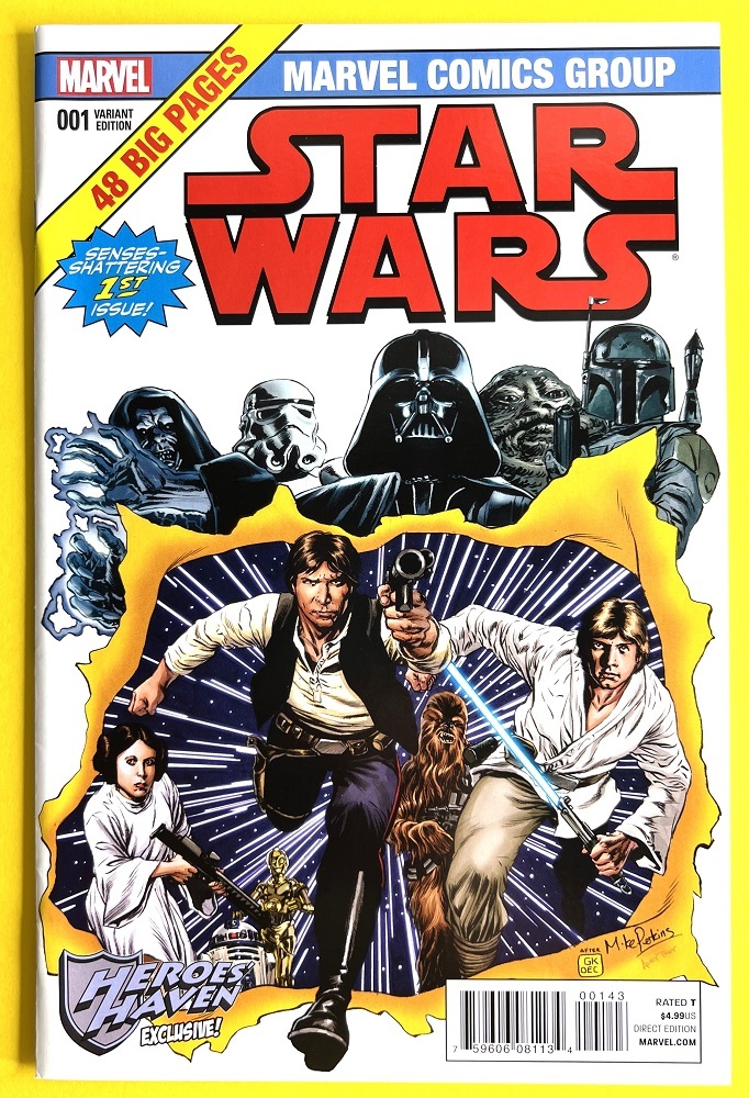 Star Wars 1 Heroes Haven Variant Cover Marvel (2015) | Comic Books ...
