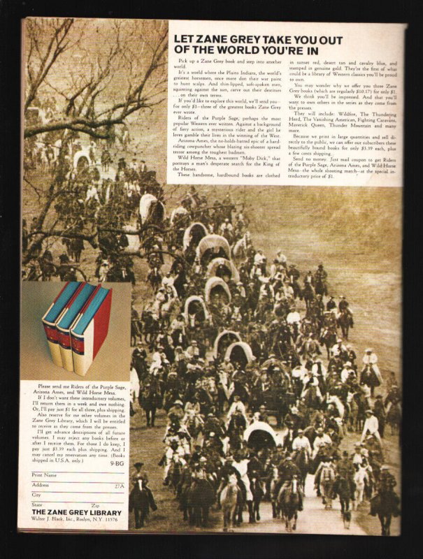 West 12/1969-Custer cover art by DC comic artist Fred Ray-Too Tough To ...