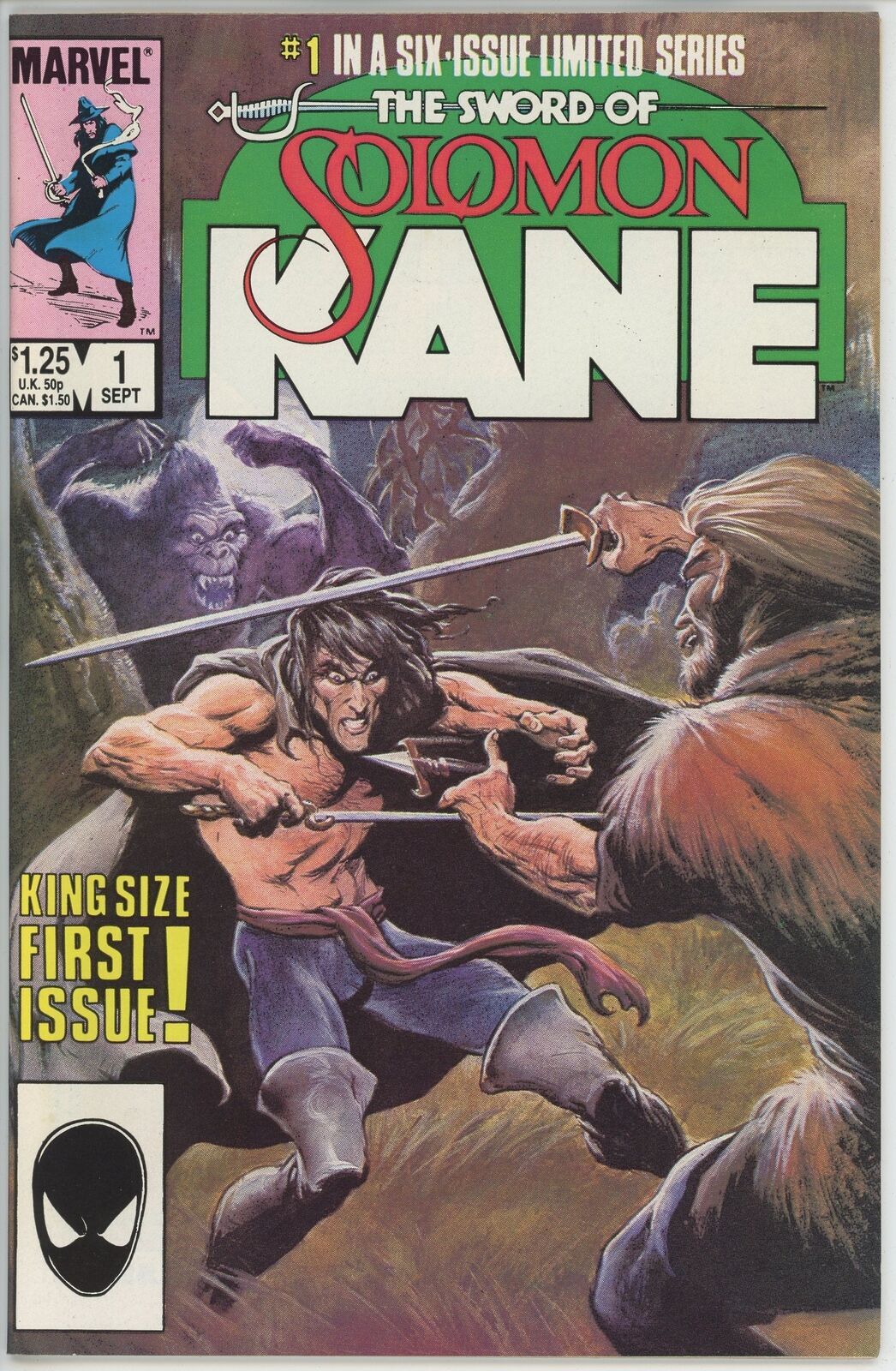 Solomon Kane #1 (1985) - 9.2 NM- *Red Shadows* | Comic Books - Copper ...
