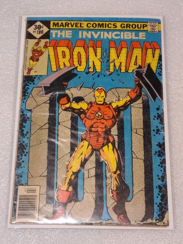 Iron MAN #100 Mandarin Appearance JIM Starlin Cover ART G/VG 1977 ...