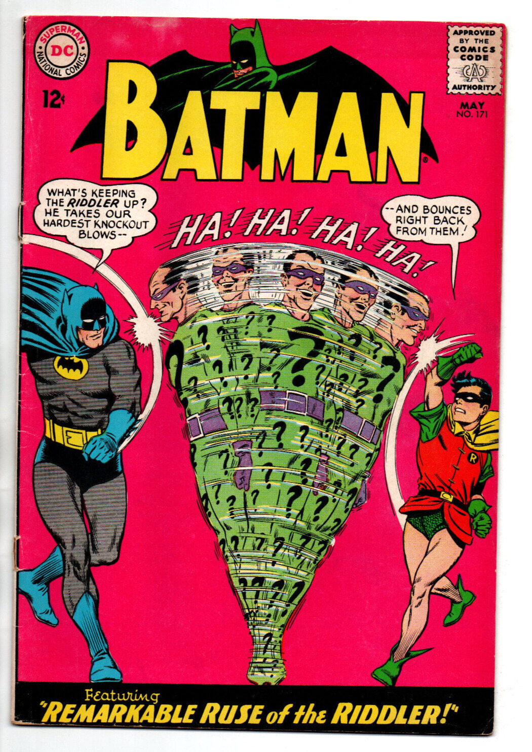 Batman #171 - 1st Silver Age Riddler - KEY - 1965 - VG/FN | Comic Books ...