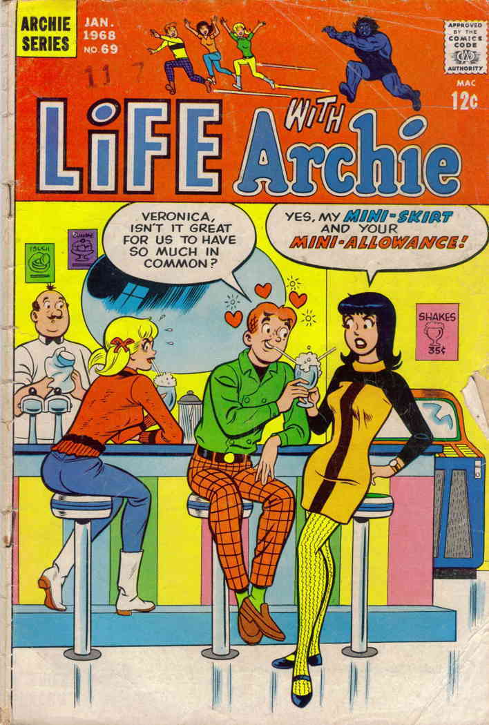 Life with Archie #69 VG ; Archie | low grade comic January 1968 Ice ...