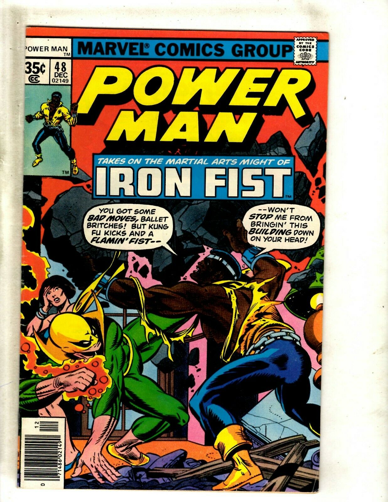 Power Man # 48 VF Marvel Comic Book Iron Fist Heroes For Hire Team Up ...