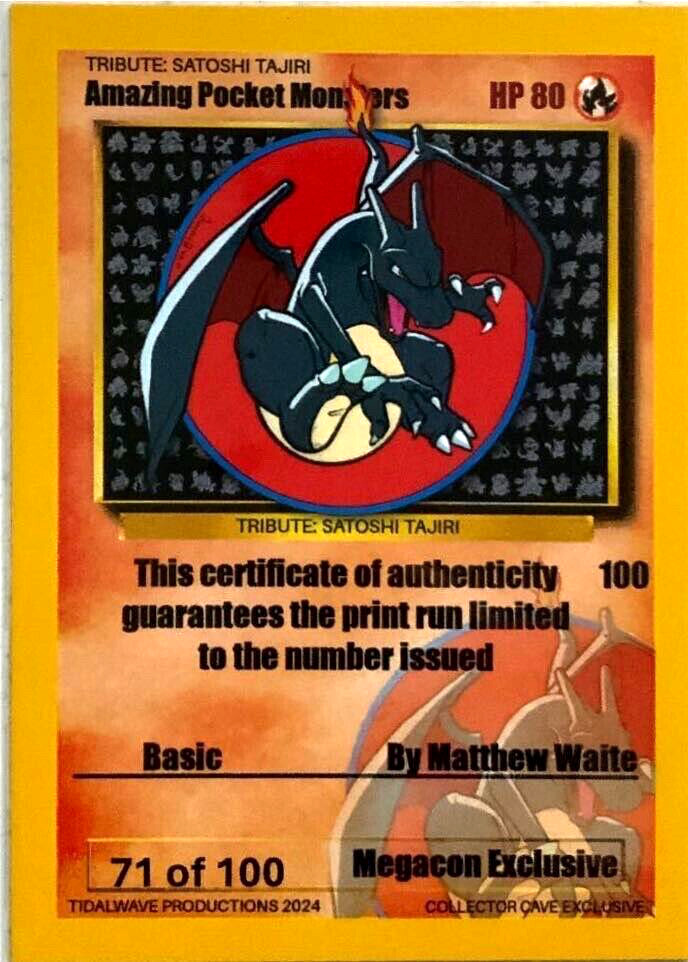 The Amazing Pocket Monsters #1 Charizard Basic/Venomized Embossed “Foil ...