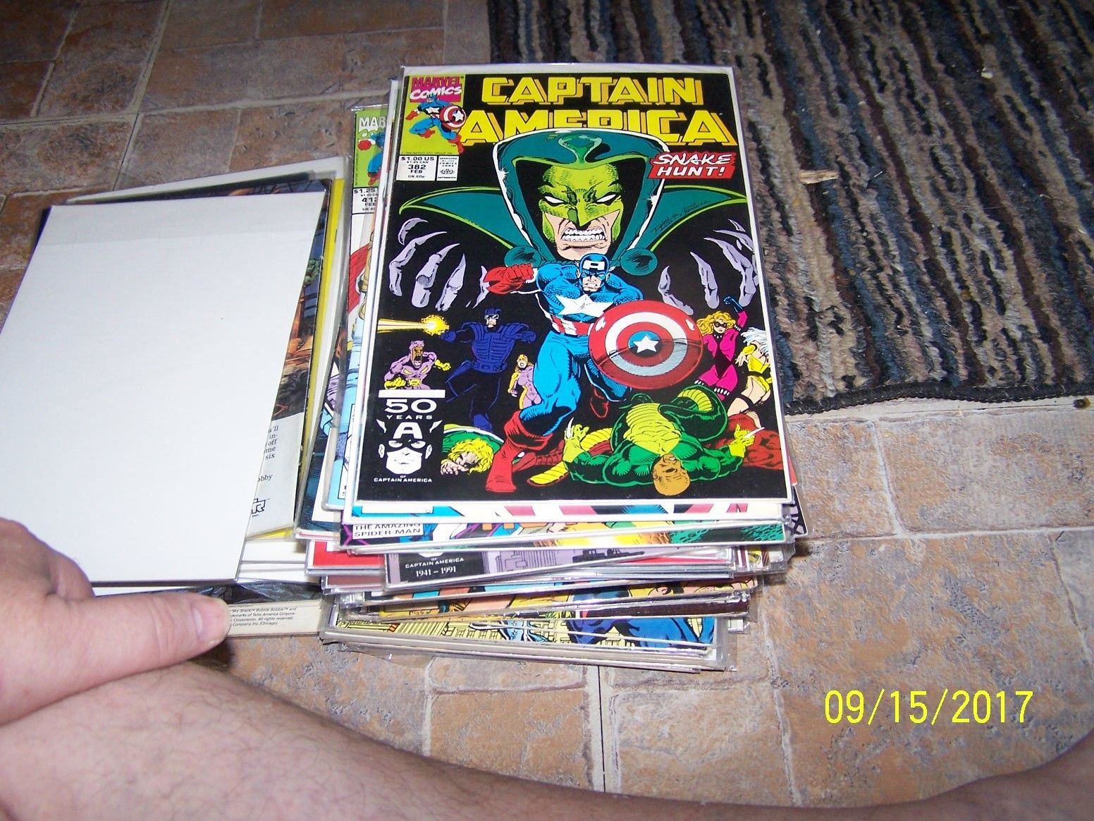 Captain America comic # 379 (Nov 1990, Marvel) nefarius quasar avengers ...