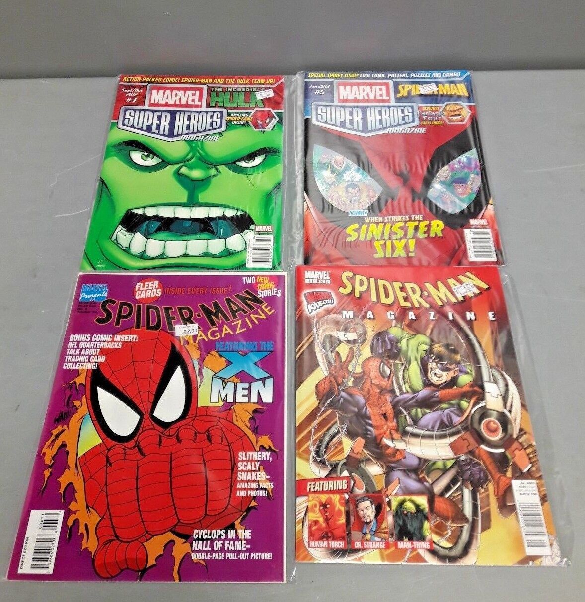 Marvel Magazine LOT of 11 Books Spider-Man X-Men Iron MAN Marvel ...