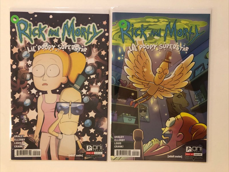 Rick and Morty Lil' Poopy Superstar #2 + Variant #2 (2016)Oni Press ...