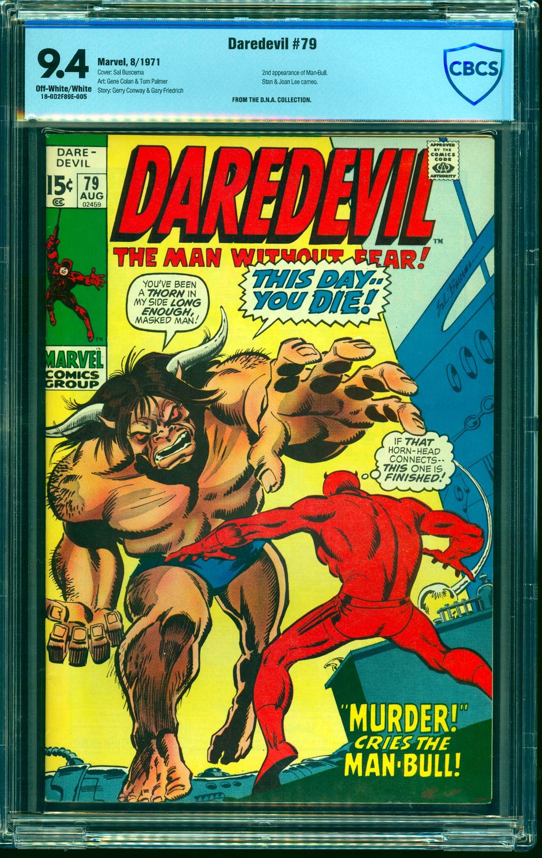 Daredevil #79 CBCS NM 9.4 Off White to White Marvel Comics | Comic ...