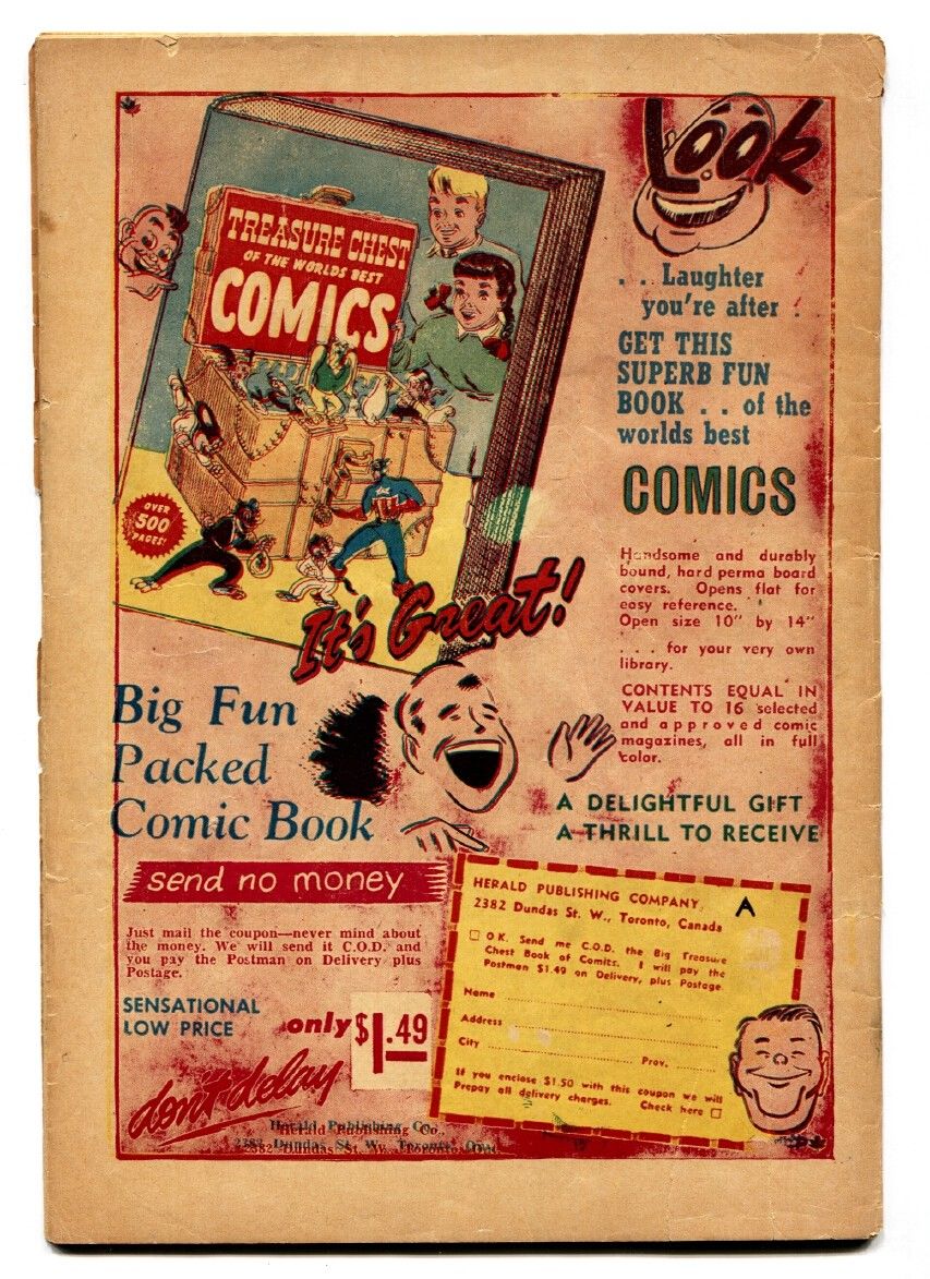 Eerie #5 1952- Avon Horror- Classic Wally Wood weird menace cover-pre ...