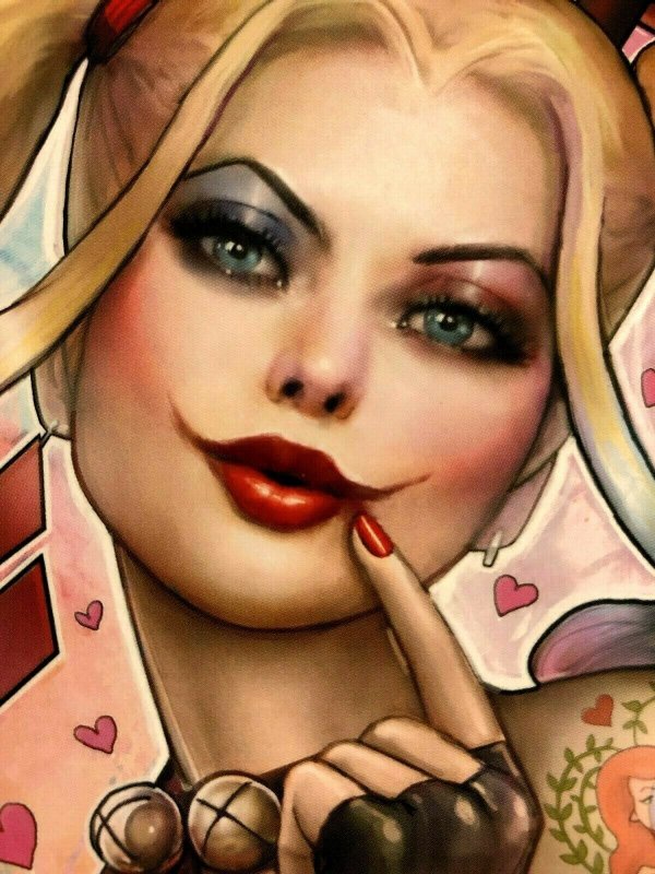 Harley Quinn #1 VILLAIN OF THE YEAR Nathan Szerdy Exclusive TATTOO SOLD ...