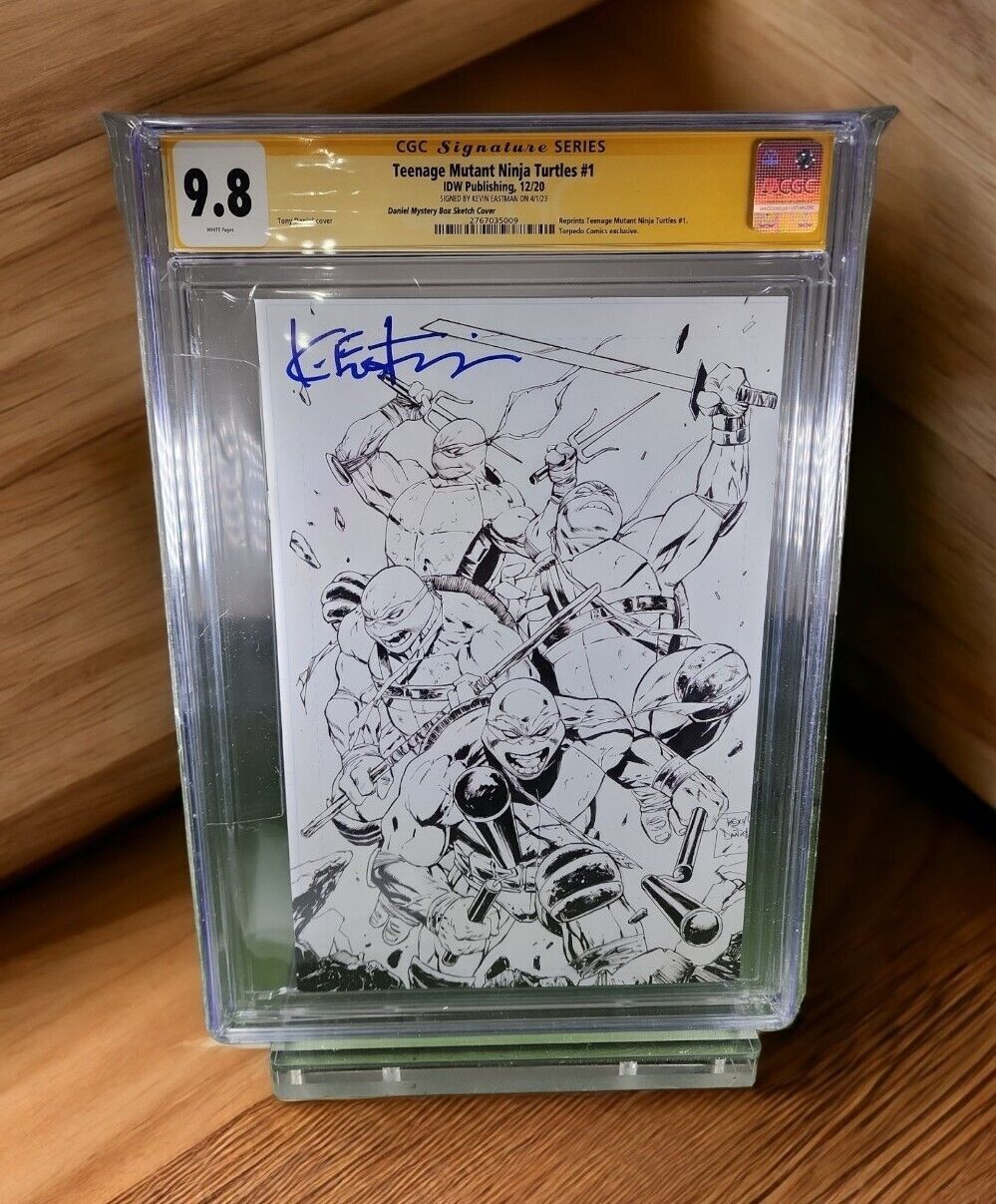 Teenage Mutant Ninja Turtles #1 Tony Daniel B&W TMNT CGC 9.8 SIGNED K ...