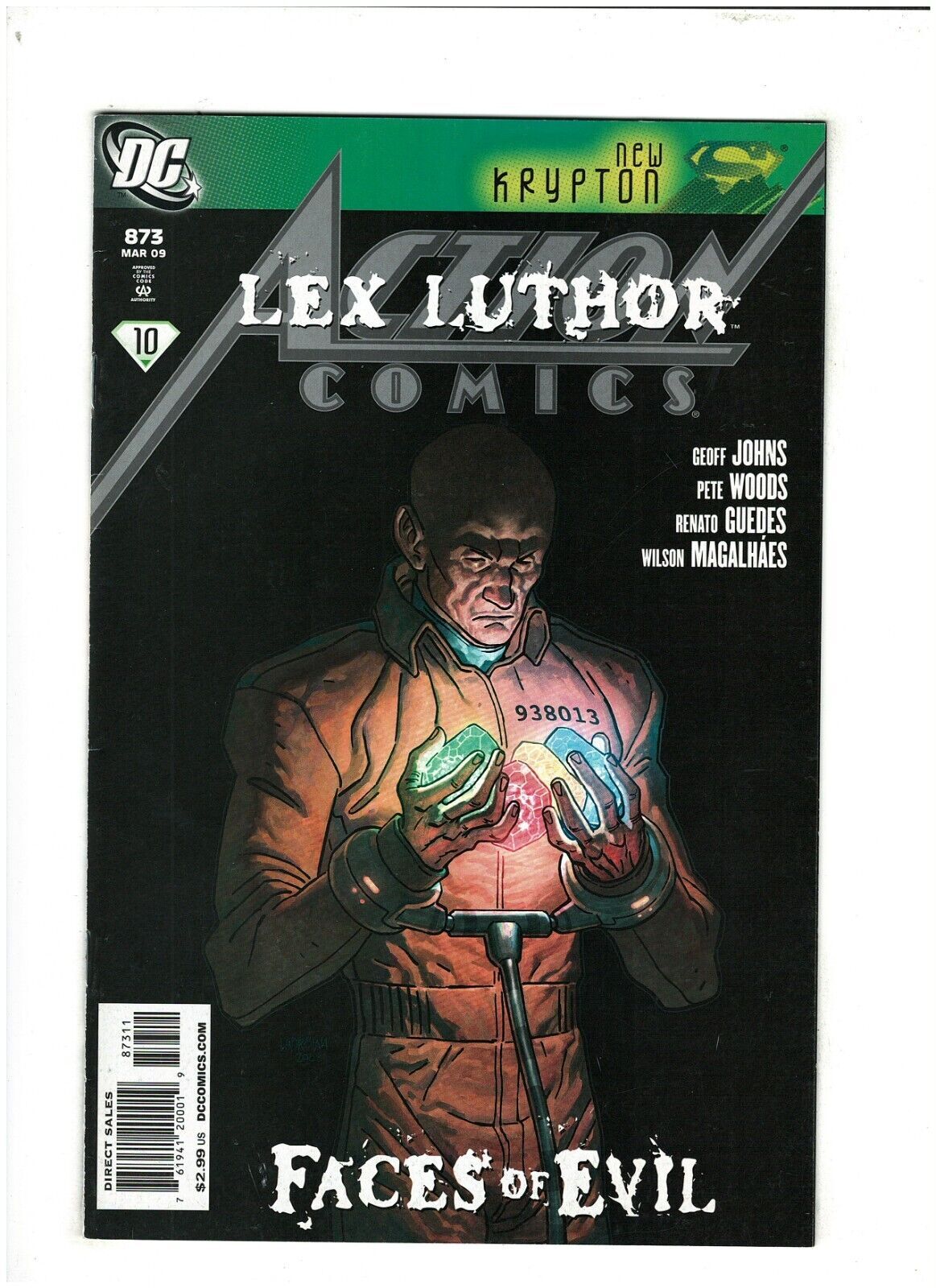 Action Comics #873 VF 8.0 DC Comics 2009 New Krypton, Faces of Evil Lex ...
