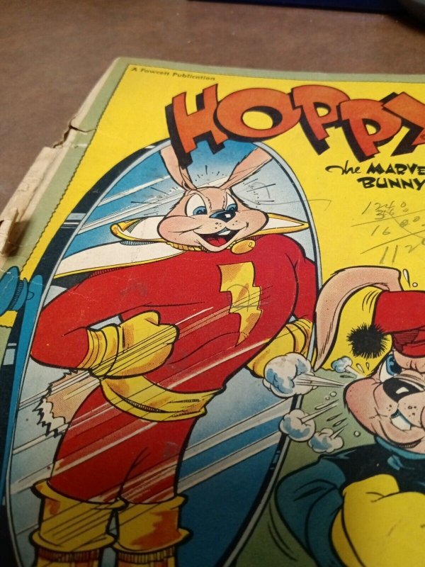 shazam hoppy the marvel bunny #9 fawcett comic 1947 golden age ...