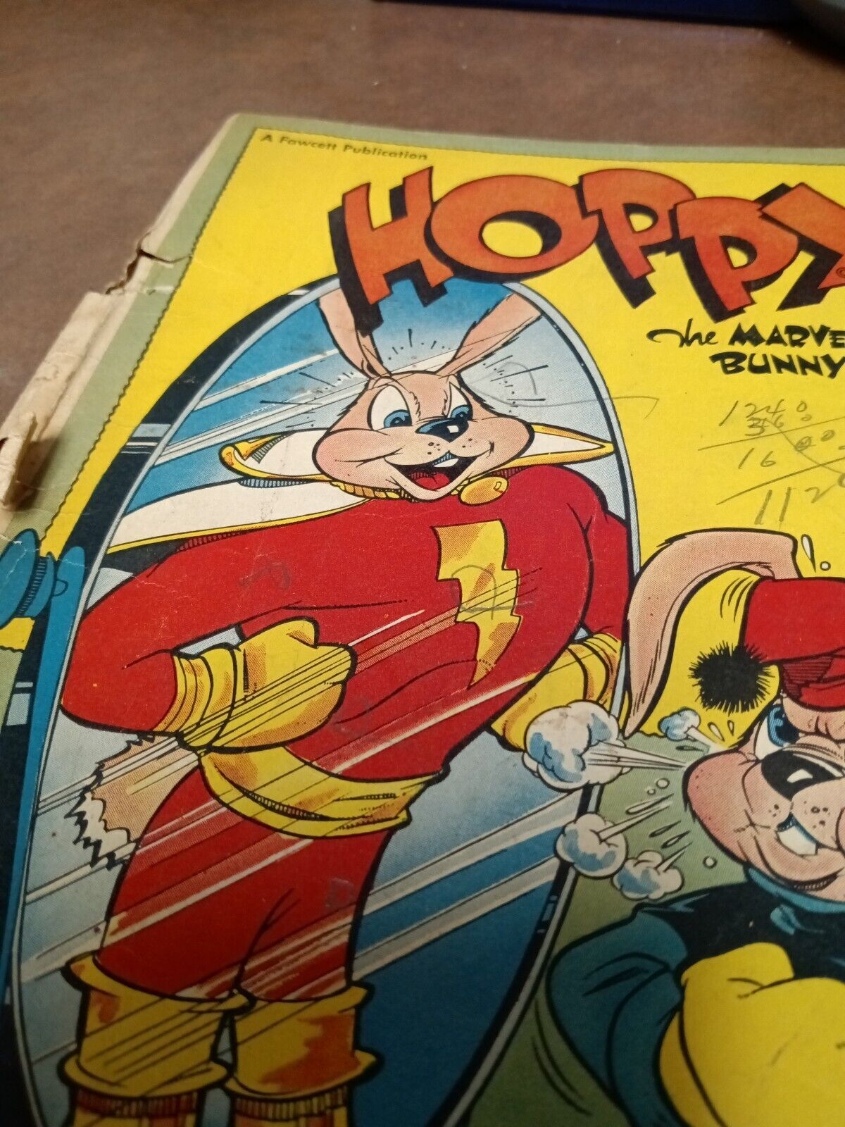 shazam hoppy the marvel bunny #9 fawcett comic 1947 golden age ...