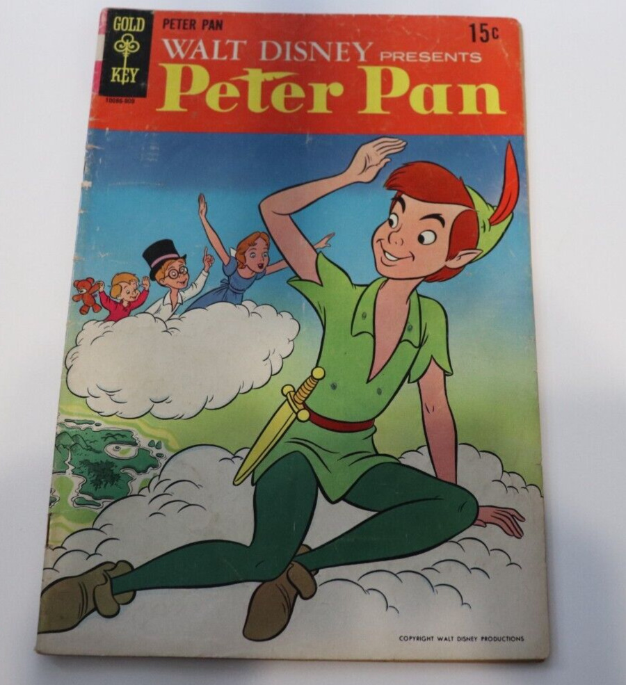 Walt Disney Present Peter Pan #NN Movie Tie Photo Cover 1969 Gold Key ...
