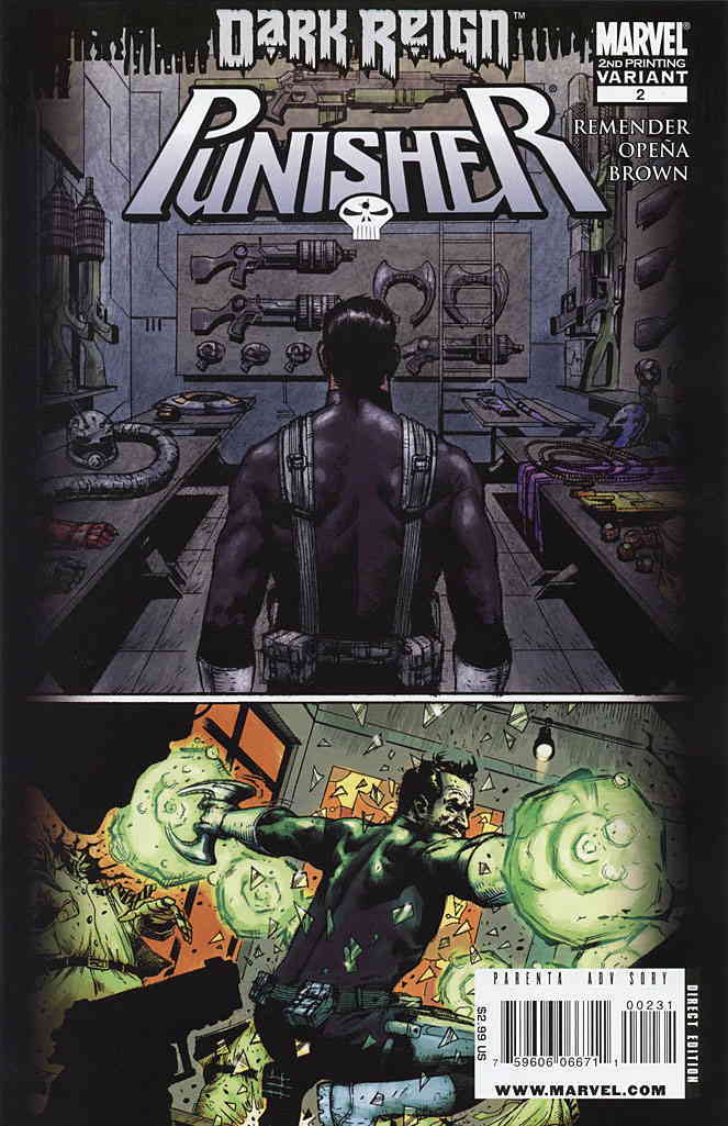 Punisher (8th Series) #2 (2nd) FN ; Marvel | Rick Remender Dark Reign ...