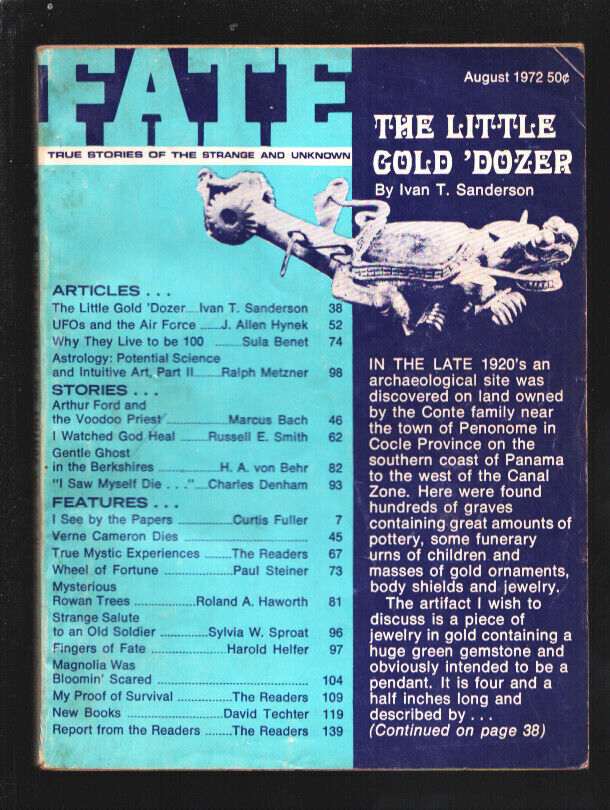 Fate 8/1972-Clark-UFO's and The Air Force-Arthur Ford and the Voodoo ...