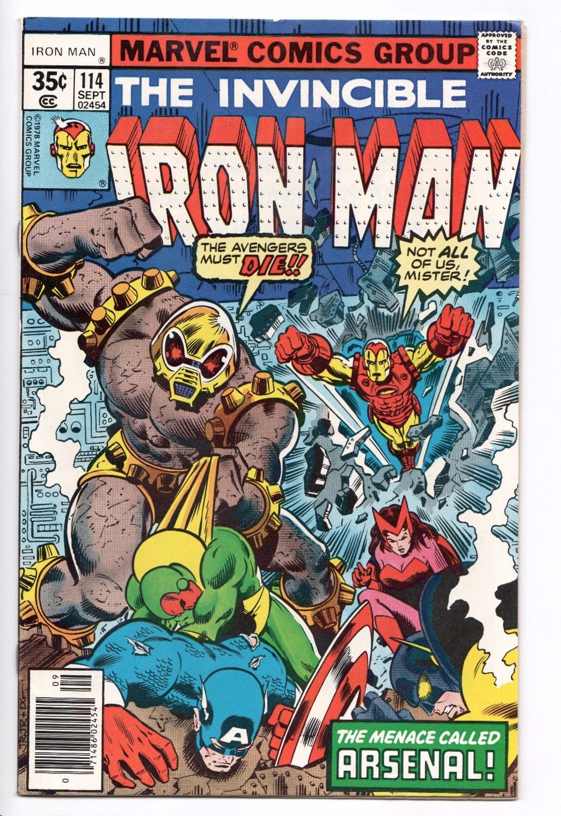 Iron Man #114 - 1st App of Arsenal (Marvel, 1978) VF | Comic Books ...