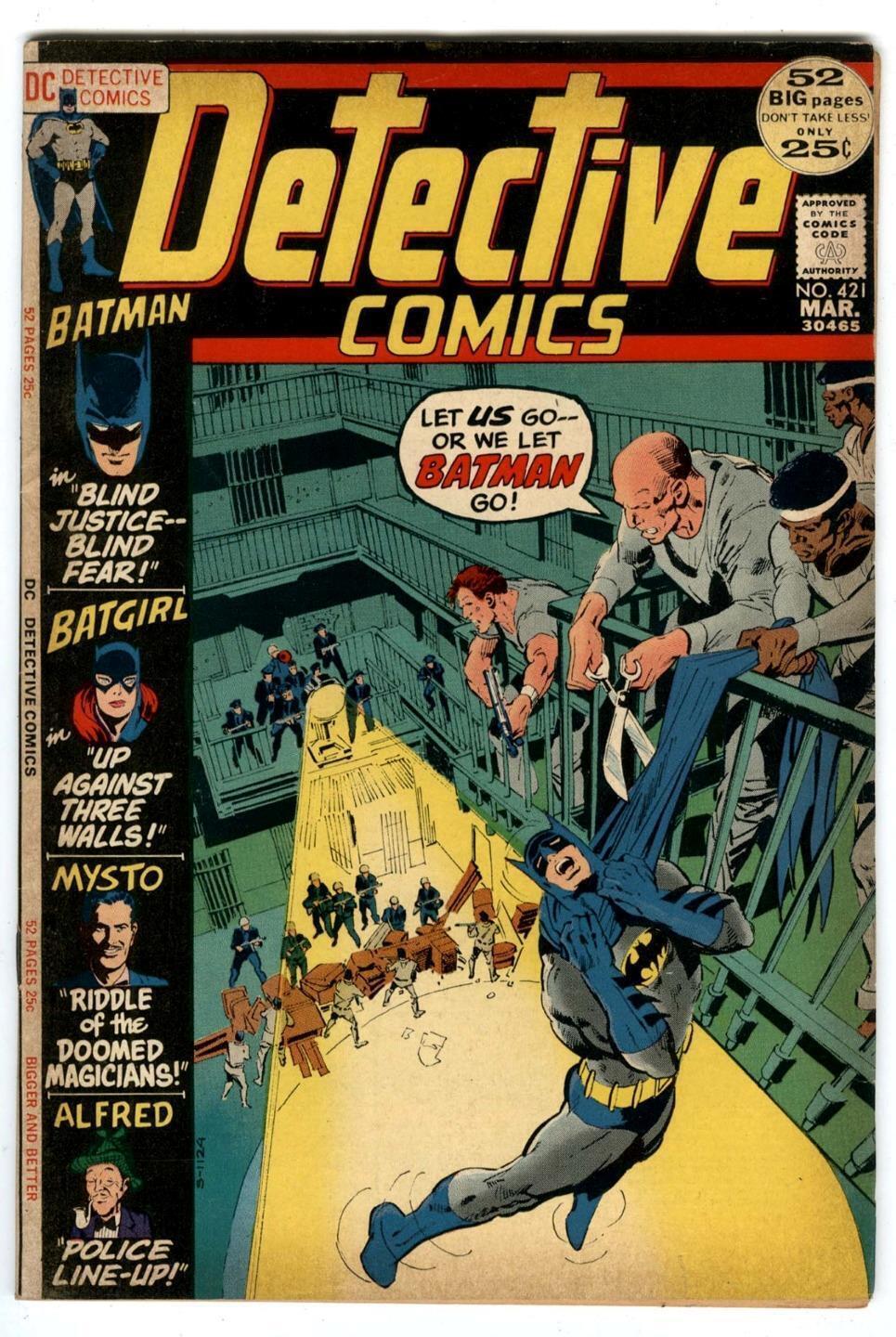 Detective Comics #421 DC 1972 Neal Adams BATMAN in Prison Cover ...
