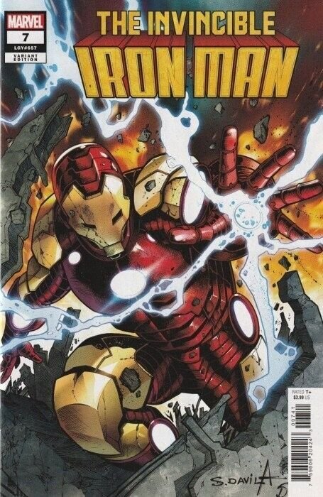 Invincible Iron Man Volume 4 #7 Sergio Davila Variant Cover Near Mint ...