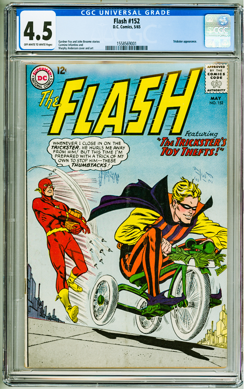 The Flash #152 (1965) CGC 4.5! OWW Pages! | Comic Books - Silver Age ...
