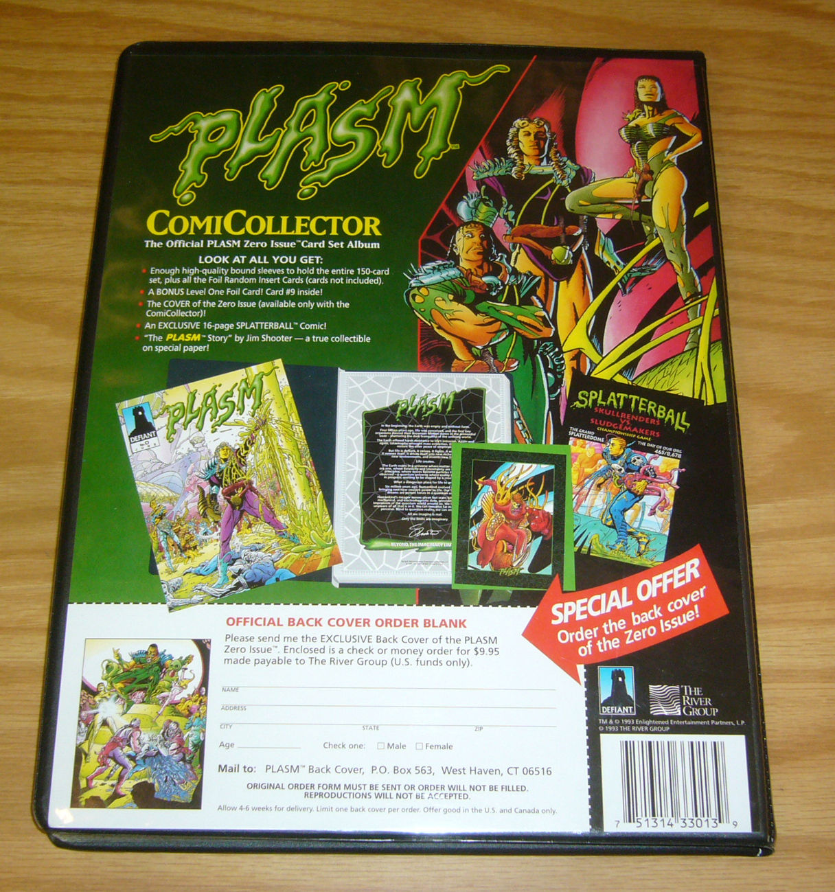 Warriors of Plasm #0 VF/NM binder with 150 cards + comic - premier ...