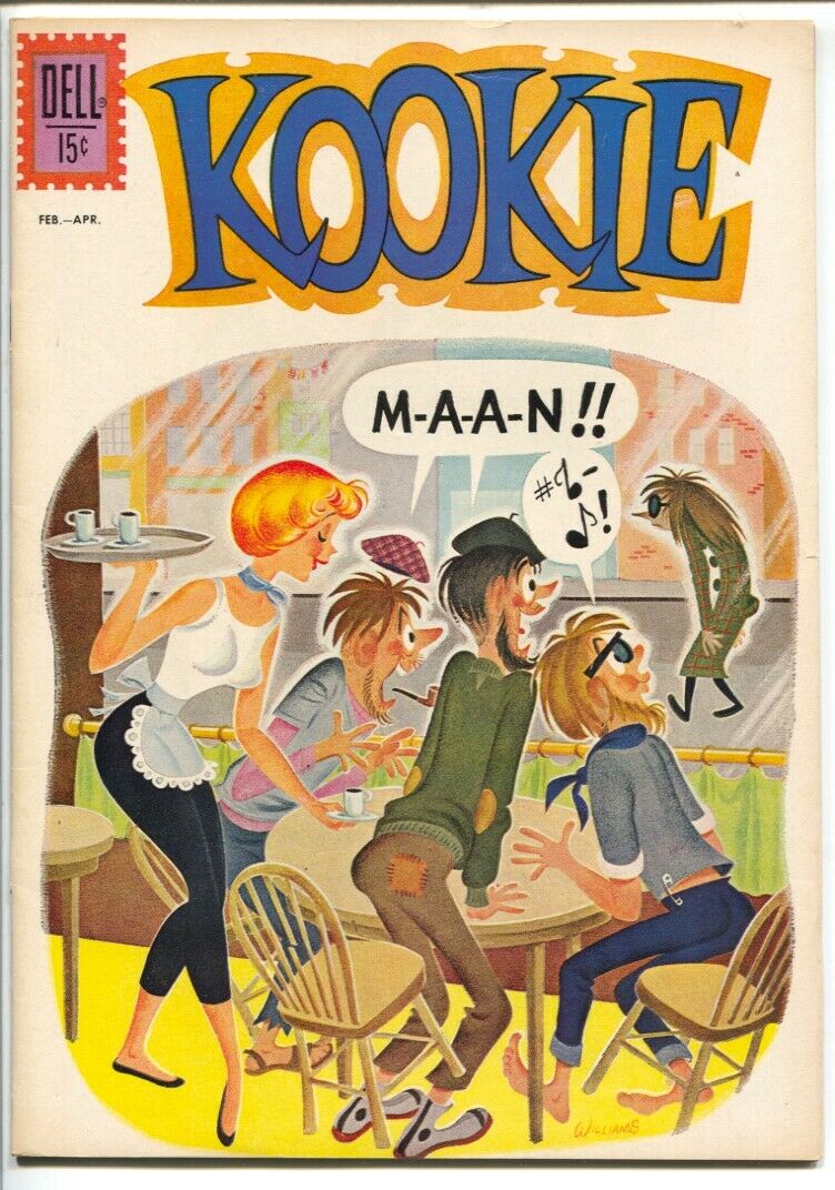 Kookie #1 1962-Dell-first issue-Beatnik comic book-John Stanley-Bill ...