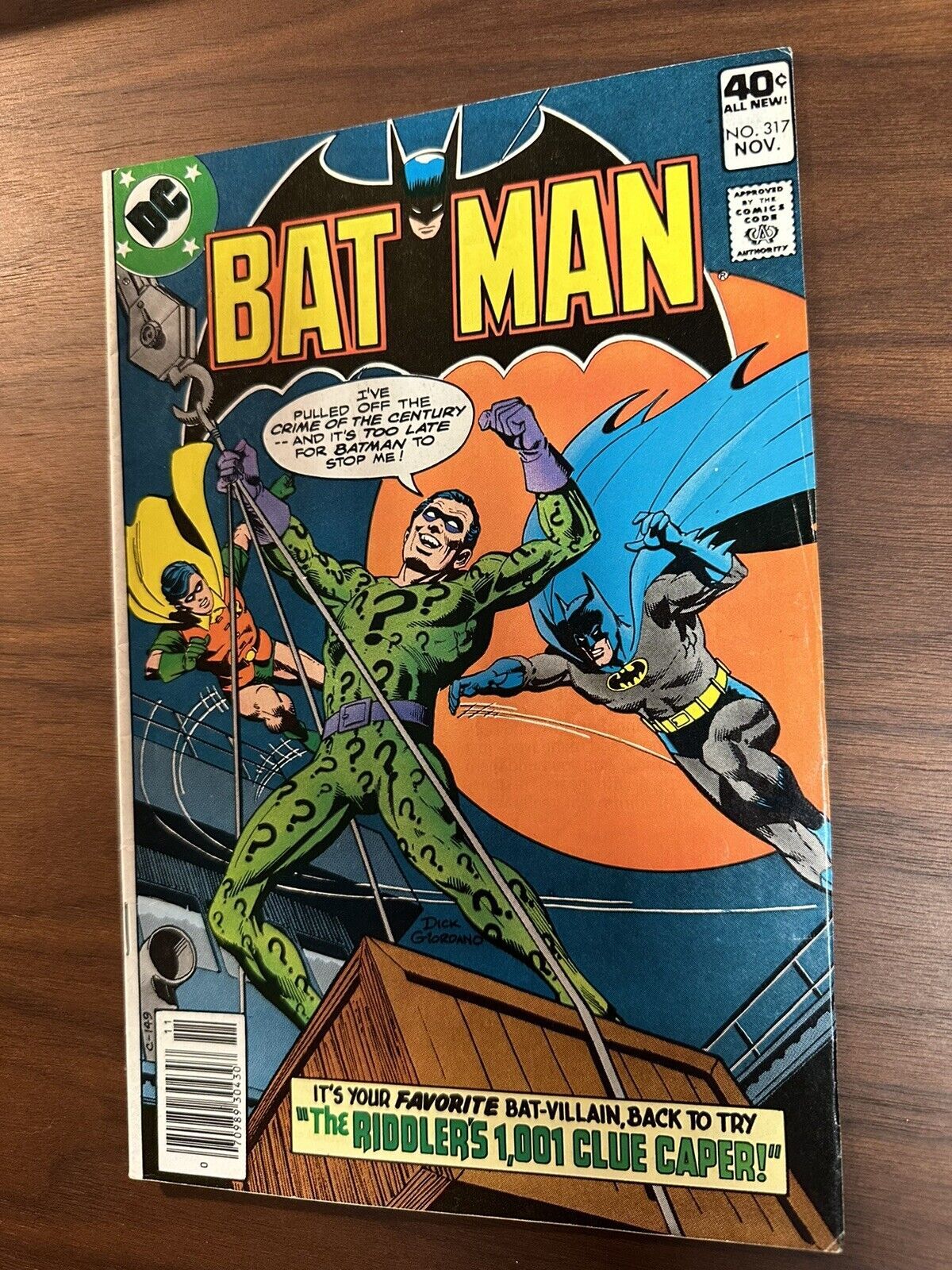 Batman #317 FN- Dick Giordano Riddler Cover. (DC 1979) | Comic Books ...