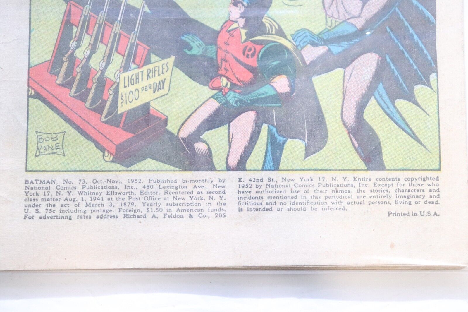 Batman #73 Coverless Jokers Utility Belt Golden Age DC Comics 1952 ...