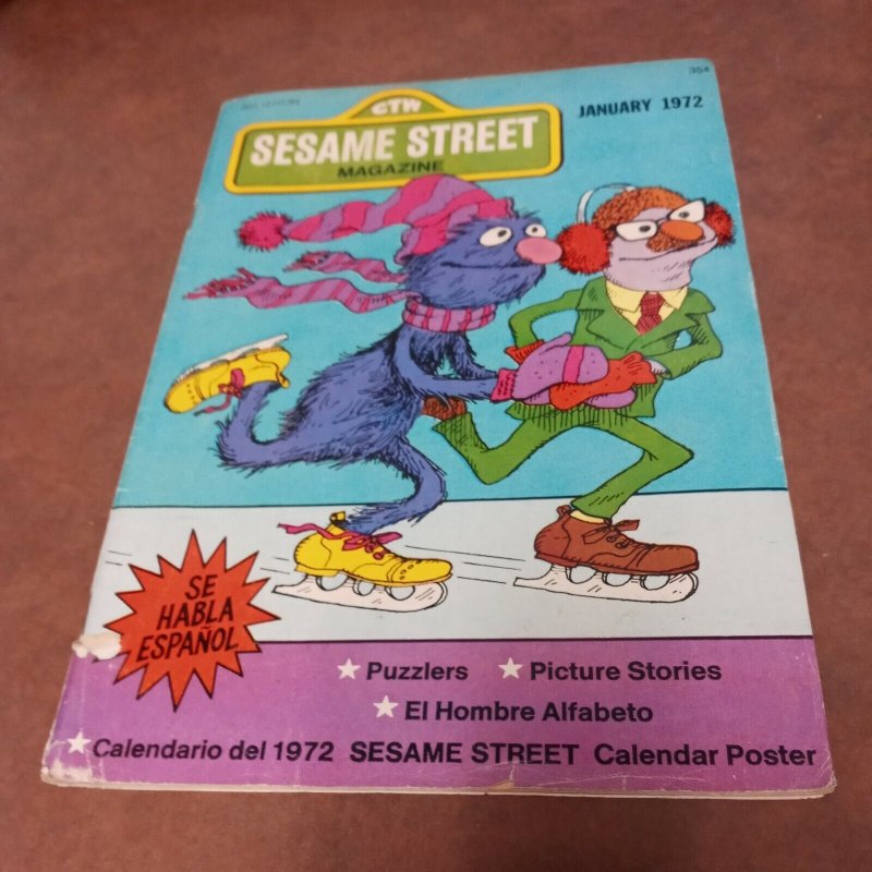 Sesame Street Magazine V2 #4 Comic Book size january 1972 Dell. Ctw ...