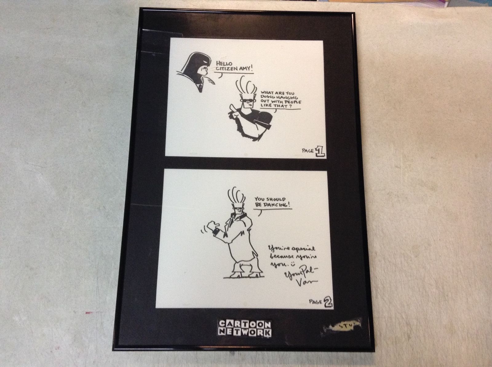 RARE Van Partible Johnny Bravo Original Artwork Cartoon Network One Of ...