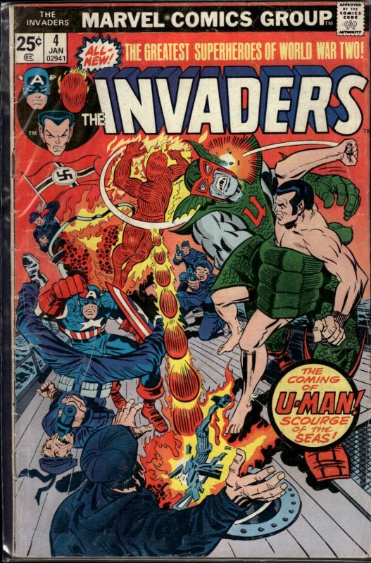 The Invaders #4 (1976) The Invaders | Comic Books - Bronze Age, Marvel ...