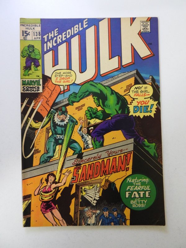 The Incredible Hulk #138 (1971) FN+ condition | Comic Books - Bronze ...