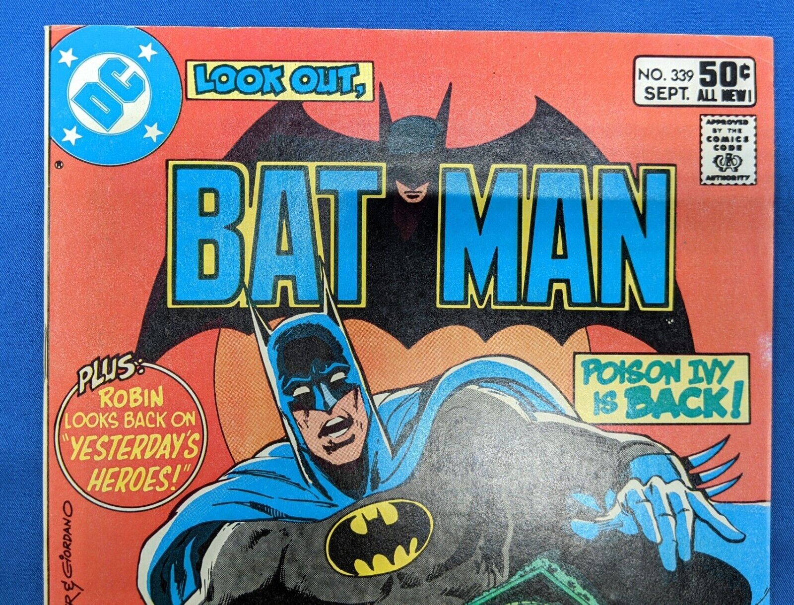 Batman #339 (1981) - Vintage Poison Ivy and Bruce Wayne "A Sweet Kiss ...
