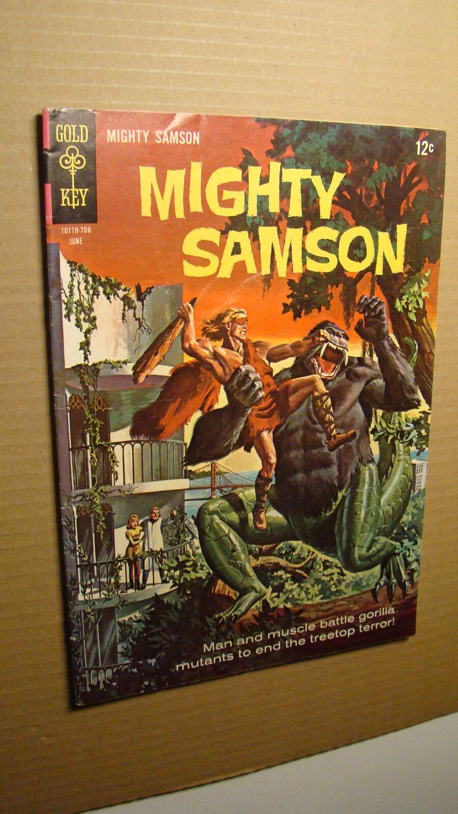 Mighty Samson 10 *Solid Copy* Gold KEY 1967 Post Apocalyptic ...