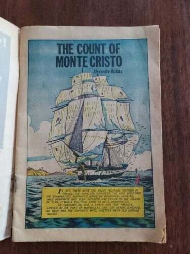 Illustrated The Count of Monte Cristo 1969 Vintage Classic Comic ...