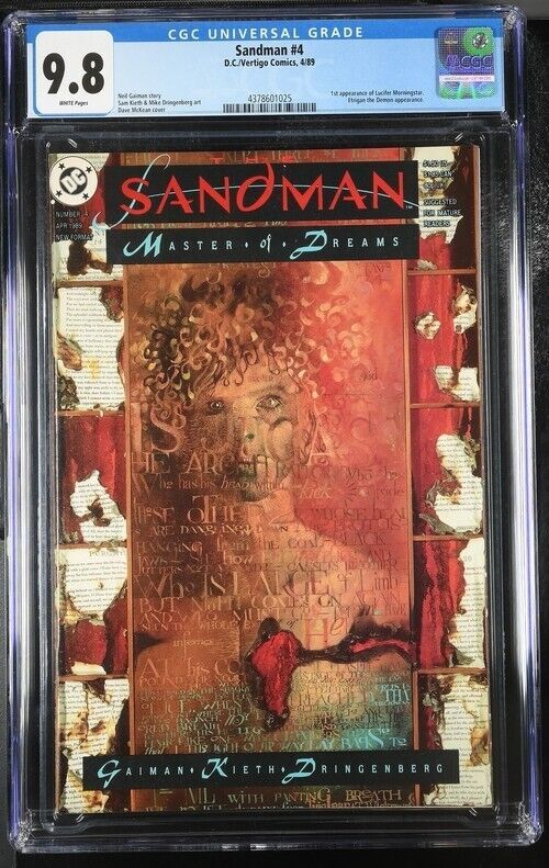 Sandman #4 CGC 9.8 1st Lucifer Morningstar Etrigan the Demon White ...