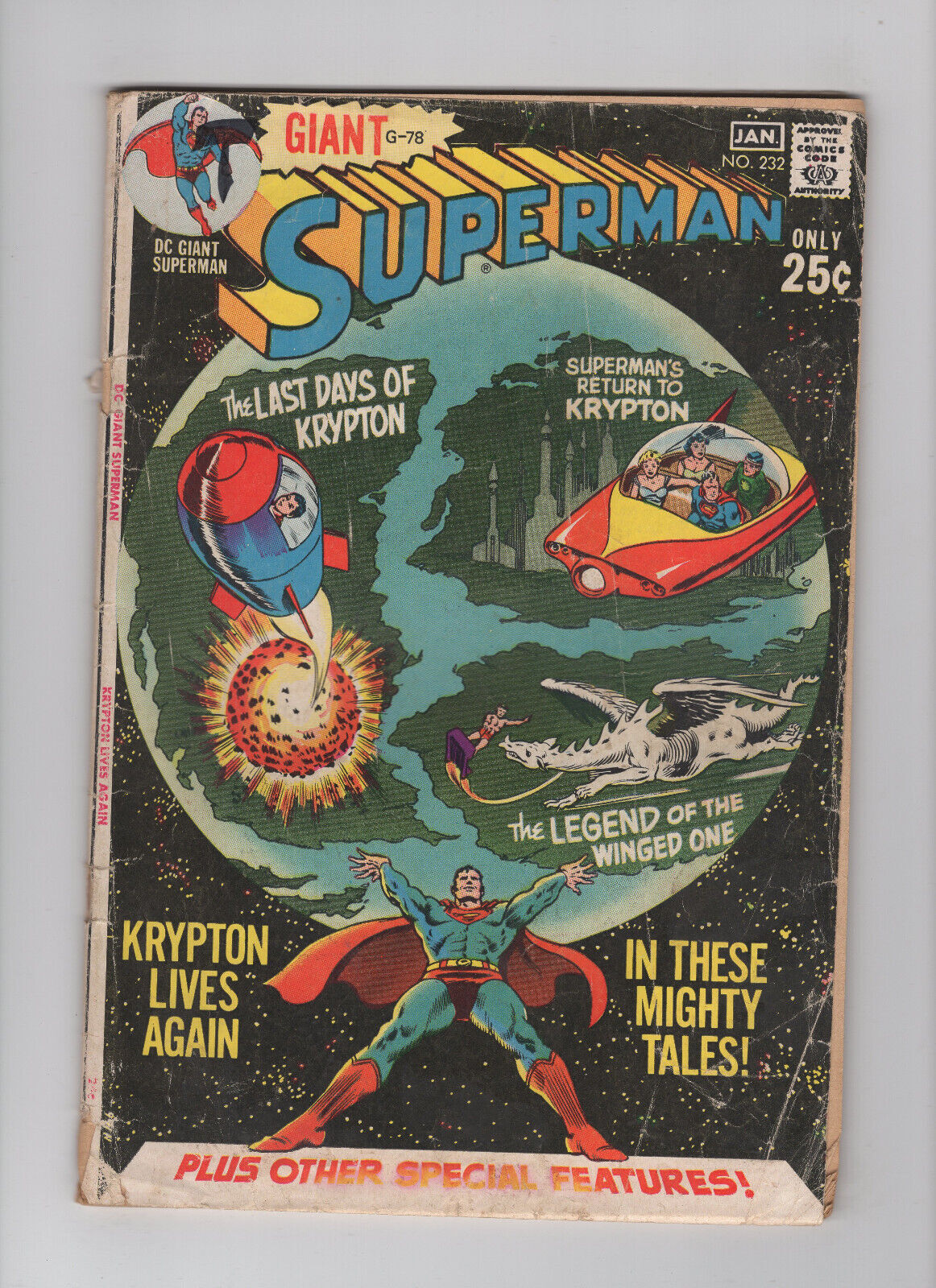 Superman #232 (DC Comic, 1971) Low Grade | Comic Books - Bronze Age, DC ...