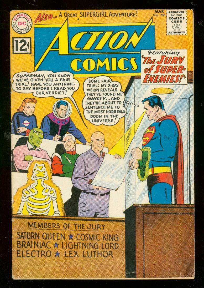 Action Comics #286 1962-Dc Comics-Superman-Lex Luthor VG+ | Comic Books ...