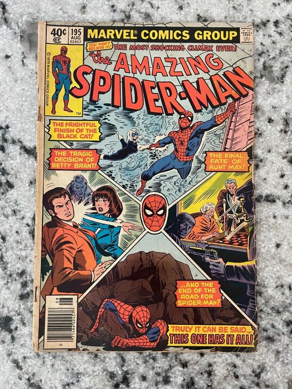 Amazing Spider-Man # 195 VG Marvel Comic Book Goblin Rhino Venom ...
