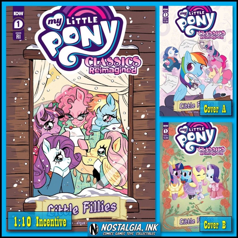 MY Little Pony Classics Reimagined #1 1:10 Bousamra + CVR a + B IDW ...