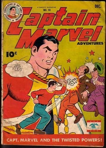 Captain Marvel Adventures #50-Golden Age-Rare VG- | Comic Books ...